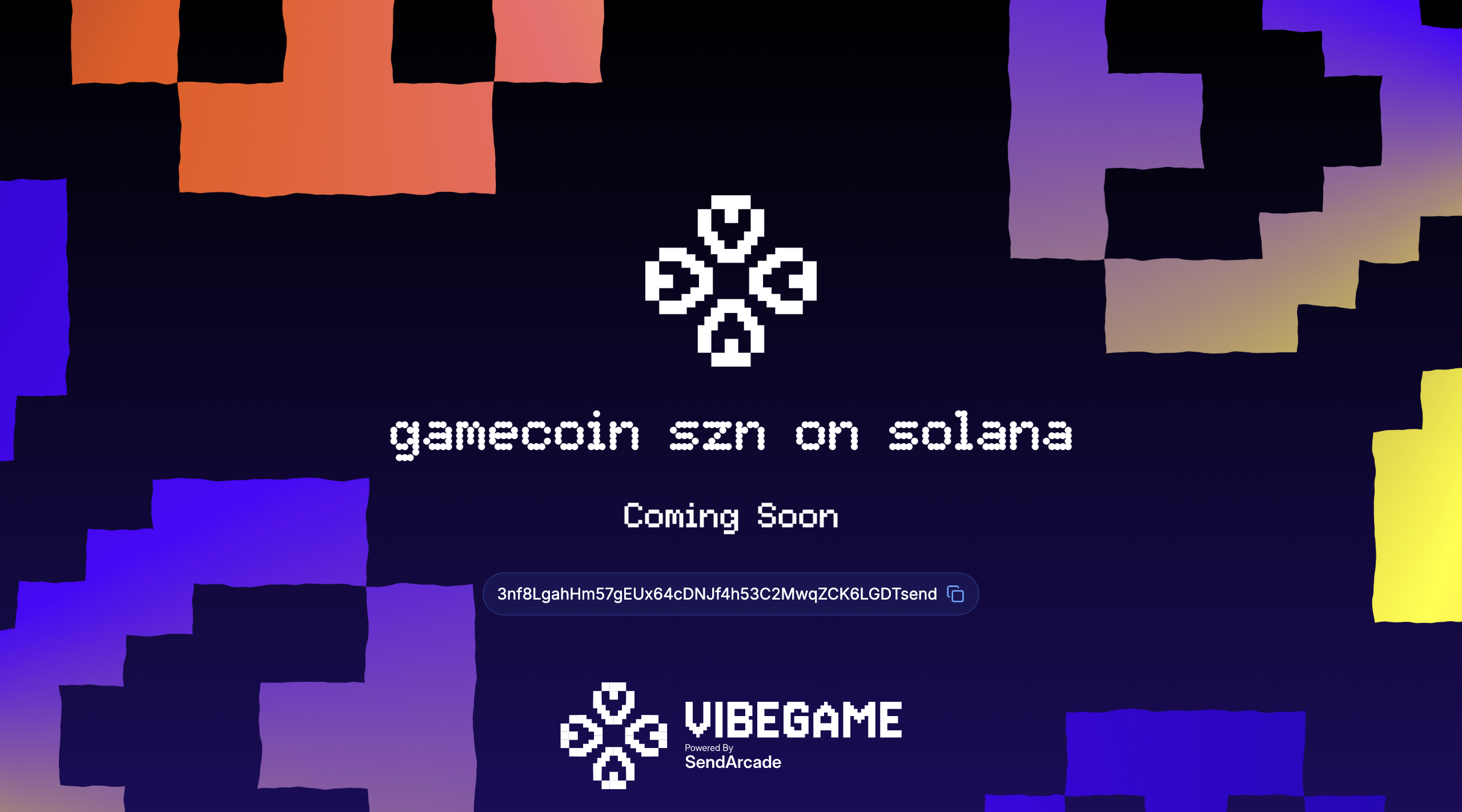 VibeGame - Gamecoin szn on Solana
